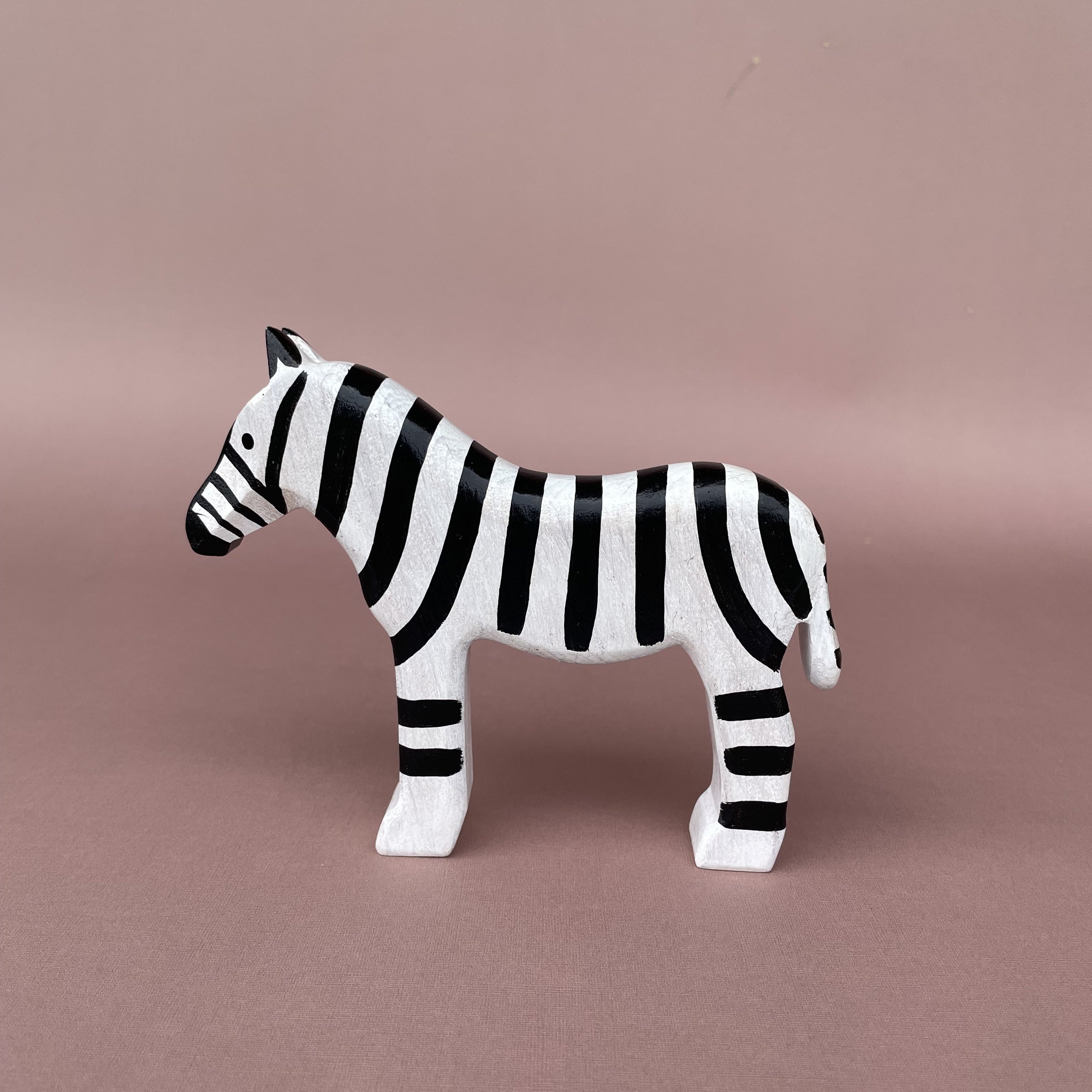 Handmade Wooden Zebra | Oliver and Gray